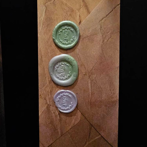 Custom Initial Logo Wax Seal Stamp Set for Wedding Invitation ...