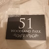 Slate House Sign, Slate Door Number Plaque, Rustic Farmhouse House ...