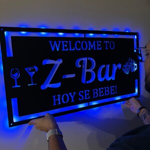 Mountain LED Metal Art Sign / Light up Mountain Metal Sign / Multi ...