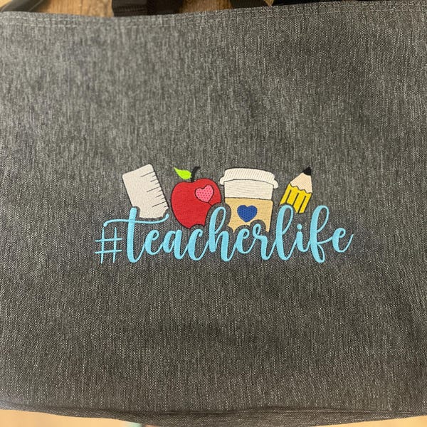 Teacher Embroidery Design, Back to School Machine Embroidery Files ...