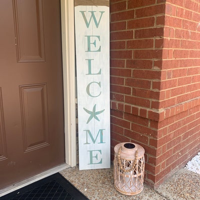 Large Welcome Shutter Sign With Starfish Symbol Welcome Any Symbol ...