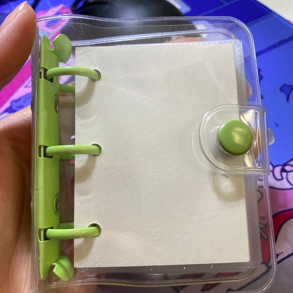 3 Ring Planner Binder, Mini Binder, Planner Cover, Kawaii Binder, PVC ...