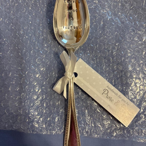 Hand Stamped Serving Spoon Friends Are the Family We Choose ...