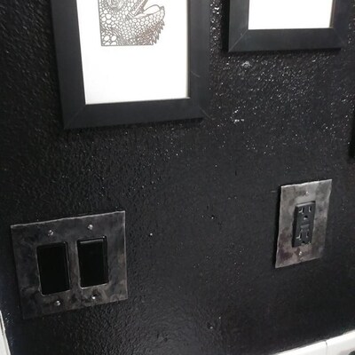 Iron Hammer Textured Double Rocker/decora Wall Plate - Etsy