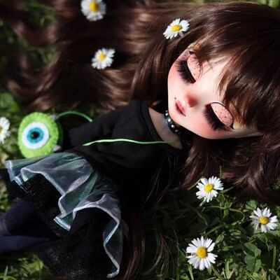 Black Pullover Dress With Tulle Blythe, Pullip, Obitsu 26 27, Pure ...