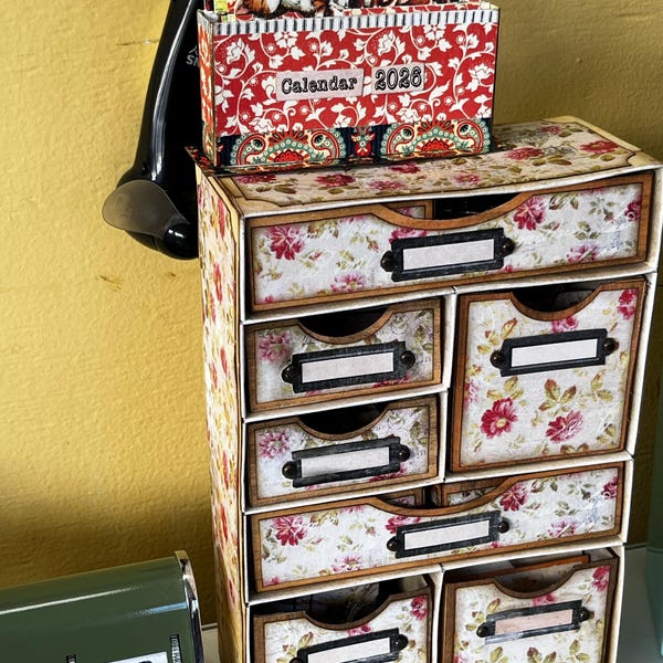 Modular Storage System, Printable, Papercraft, Craft Storage Drawers ...