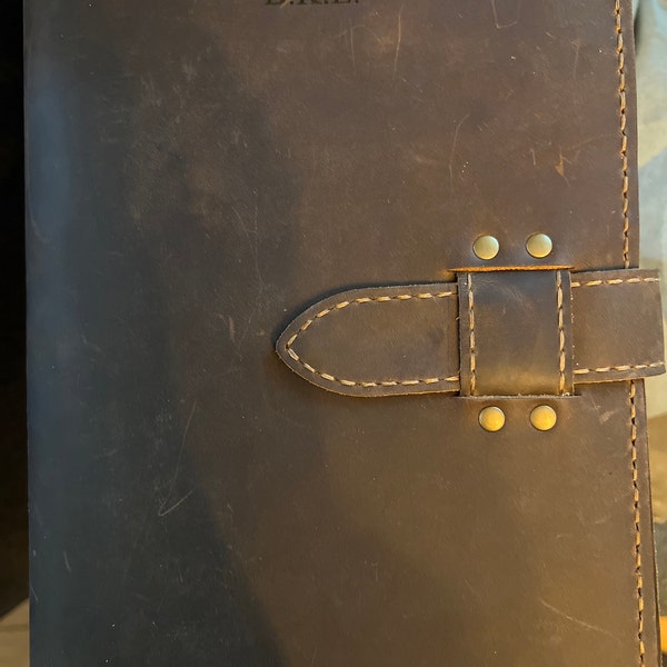 Handmade Leather Sketchbook Cover, Personalized Artists Gifts, Leather ...