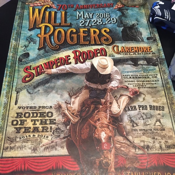 Will Rogers Stampede Rodeo Poster - Etsy