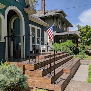 Railing for Steps With 3 Step and 2 Ft to 4 Ft. Landing Custom Made ...