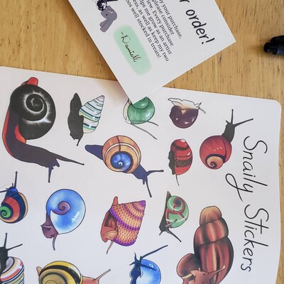 Sea Slug Sticker Sheet - Etsy