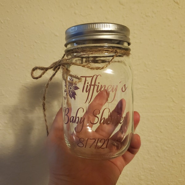 Custom Mason Jar Vinyl Decals | Bachelorette Party Decals | Wedding ...