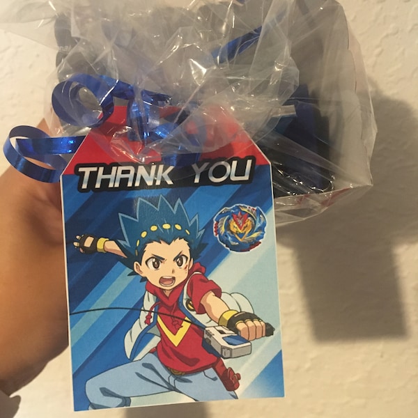 Beyblade Burst Thank You Tags, Beyblade Burst Gift Tags, Beyblade Burst ...