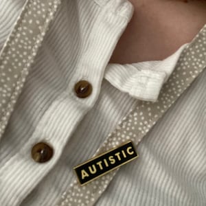 Autistic Pride No Puzzle Piece Enamel Pin | Etsy