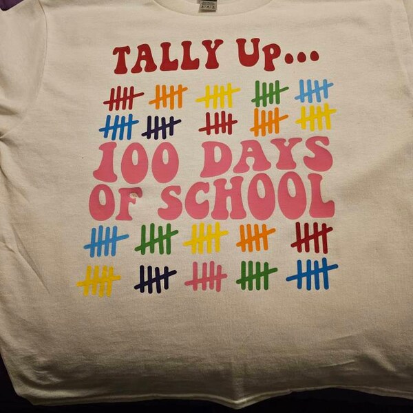 100 Days of School SVG PNG: Retro Boho Tally Marks (digital Download ...