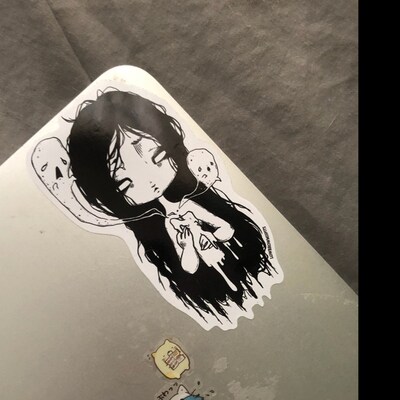 Ghost Girl Sticker - Etsy
