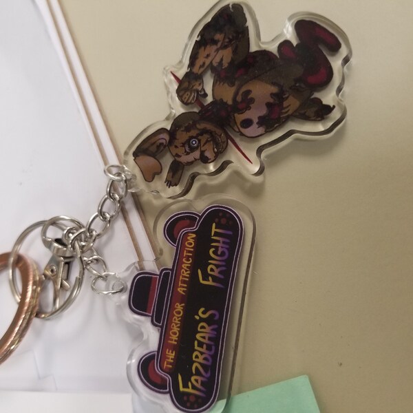 Fazbear's Fright / Springtrap FNAF Acrylic Keychain or Phone Charm - Etsy