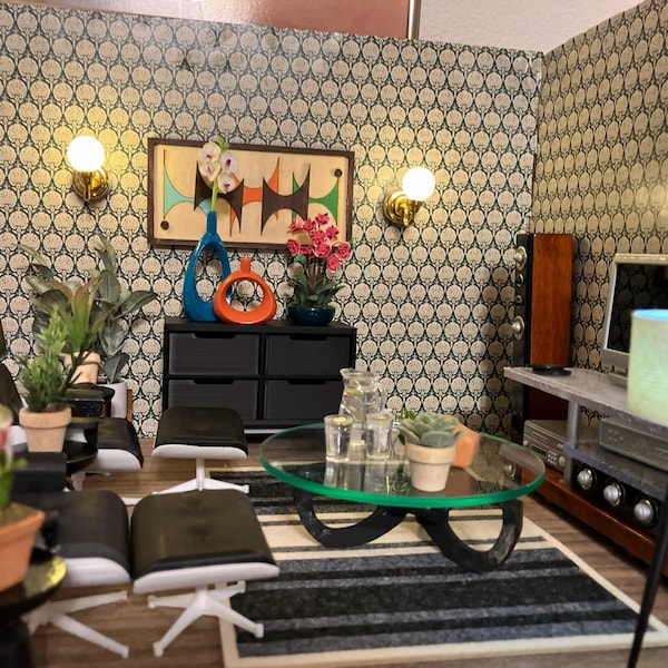 2 Sided Room-box| Dollhouse Miniature Roombox | Room Box | 1:12 Scale ...
