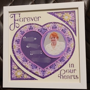 CUSTOMIZABLE 3D MEMORIAL Shadow Box Svg for Cricut for - Etsy Australia