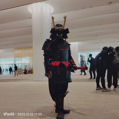 DIY Samurai Eva Foam Helmet Kabuto Template Pattern Blueprint Vector ...