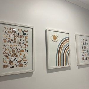 ABC Poster Nursery Wall Art Alphabet Poster Nursery Decor Printable ...