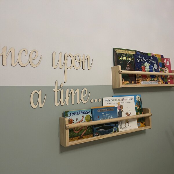 Once Upon a Time | Wooden Wall Words | Nursery | Children’s Room Decor ...