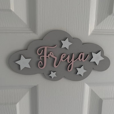 Name Cloud Nursery Cloud Sign Personalised Childrens - Etsy