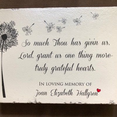 Memorial Stone With Your Custom Words. Indoor/outdoor. 6x9x2 Concrete ...