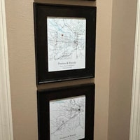 Custom Map | Our First Home Map | Valentines Day Gift for Him ...