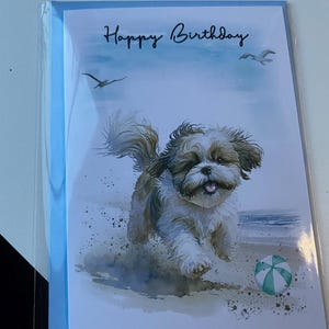 Cockapoo / Doodle black Dog happy Birthday Card 6 X 4 With Envelope ...