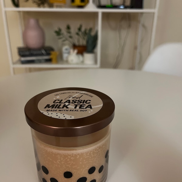 Classic Milk Tea Boba Candle - Etsy