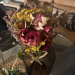 Australian Native Preserved Flower Centrepiece Dried Floral Arrangement ...