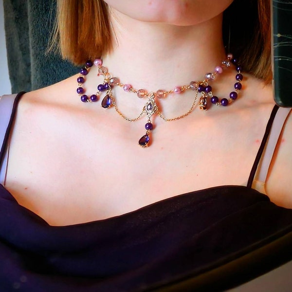 Royalcore Necklace, Bridgerton Jewelry, Bride Jewelry, Coquette ...