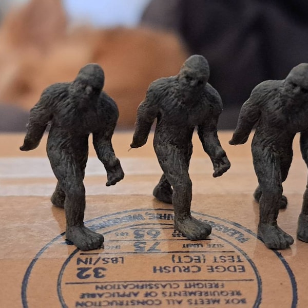 Micro Miniature Bigfoot, Tiny Sasquatch, Fairy Garden Accessory, Micro ...