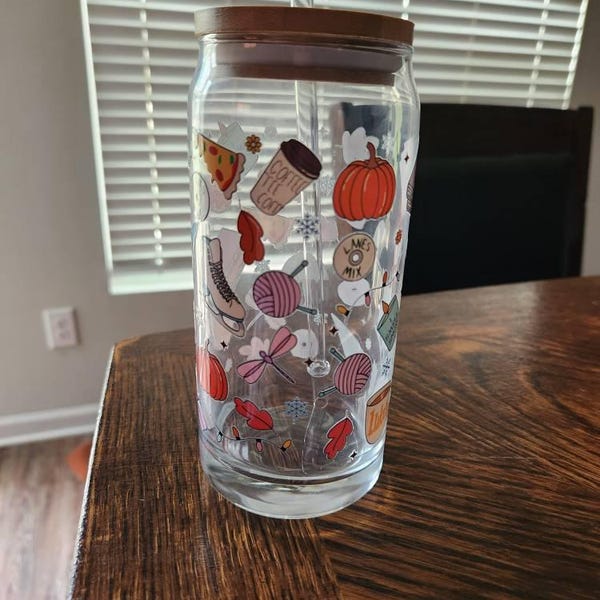 Labubu UVDTF Cup Wrap (548) | 16oz Libbey Glass Wrap | Spooky Wrap ...