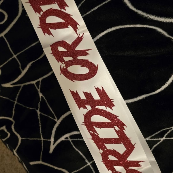 Mummy to Be Gothic Sash, Mom to Be Emo Sash, Custom Alternative Sash ...