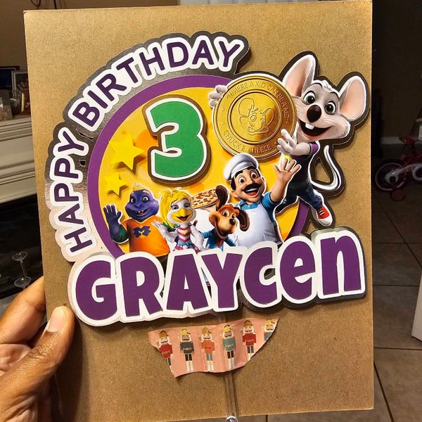 Chuck E Cheese Cake Topper - Etsy