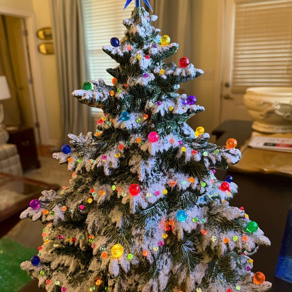 34" Atlantic Barrel Tree With Mother of Pearl, 22k Gold, and Cracked ...