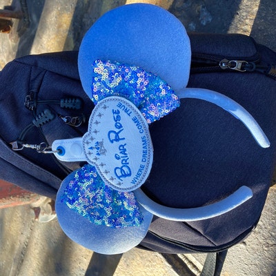 Mouse Ear Strap Personalized Ear Saver Ear Fob Cast Member Badge Style ...