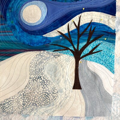 PDF Art QUILT PATTERN Winter Moon / Quilt Pattern / Quilting Patterns ...