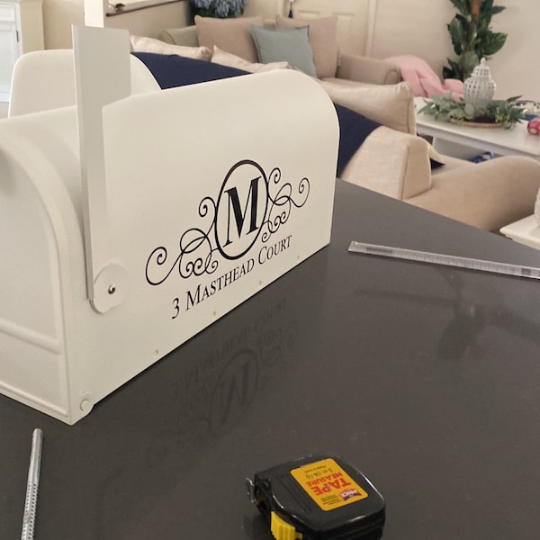 Mailbox Decal #4 - Custom Personalized Vinyl Mailbox Decal - SET OF 2 ...