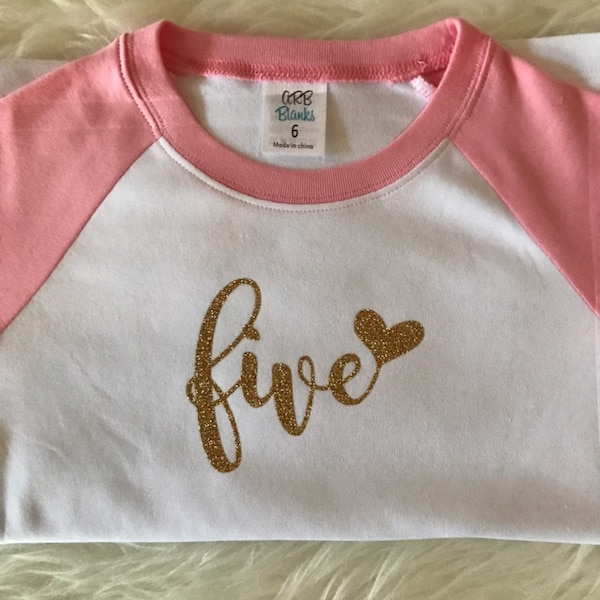 Five SVG, 5, 5 SVG, Birthday SVG, Svgs, Cricut Cut File, Silhouette ...
