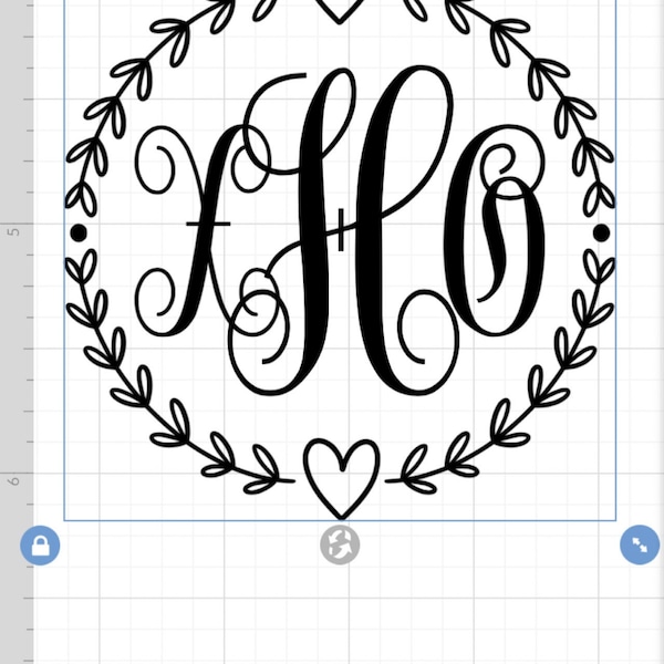 Vine Monogram Letters SVG, JPG, Dxf, EPS, and Png. Digital Download Cut ...