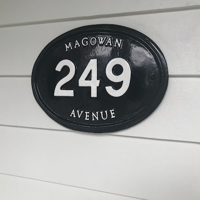 Address Plaque for House, Colonial Style House Sign, Personalized ...
