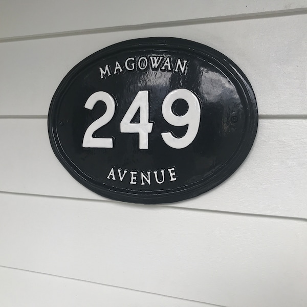Address Plaque for House, Colonial Style Sign, Personalized Wedding ...