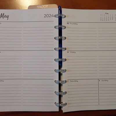 Happy Planner Horizontal Weekly Layout, Printable Week on Two Page ...