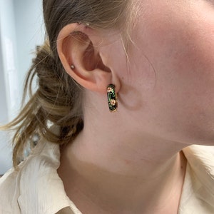 Enamel Abstract Face Ring-face Band Ring-silver Band - Etsy