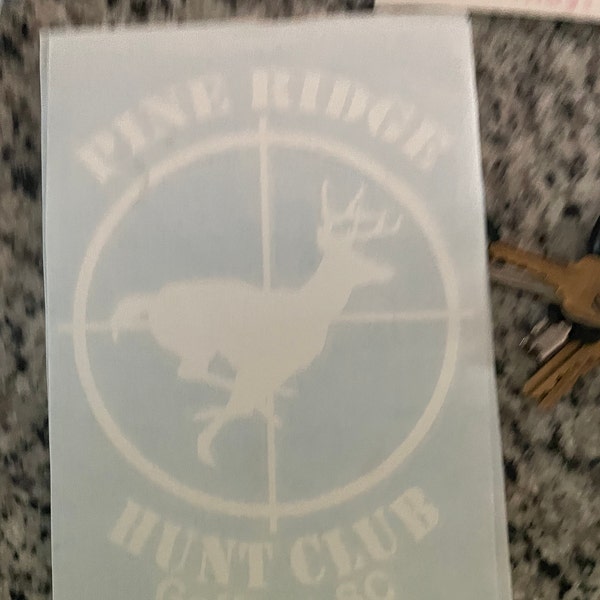 Hunt Club Personalized Decal or Single-use Stencil // Commercial Grade ...