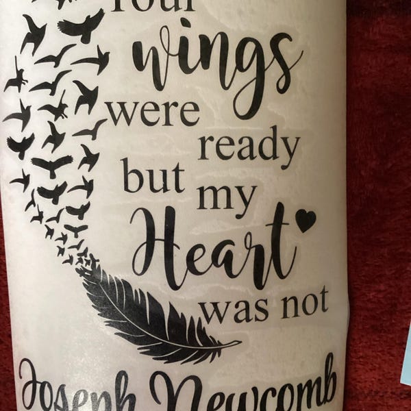 In Loving Memory Decal Personalized - Custom Memorial Decal for Car ...