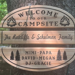 Custom Camping Sign Custom RV Sign Custom Camp Decor Sign Personalized ...