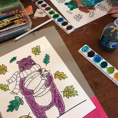 Printable Woodland Coloring Pages for Kids, Kids Animal Activity ...